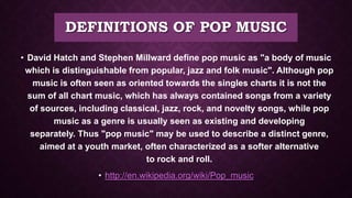 POP Genre Research | PPTX