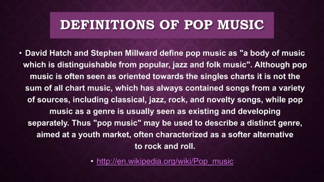 POP Genre Research | PPT