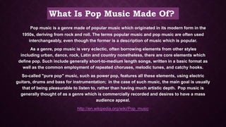 POP Genre Research | PPTX