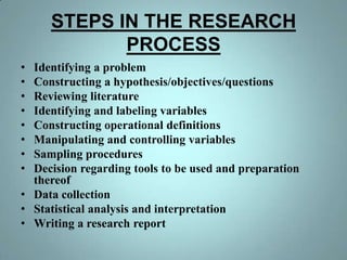 Research and its process | PPT