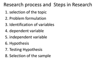 Research (Sociology) | PPTX