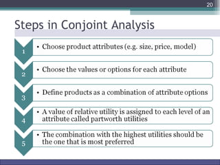 Multidimensional scaling & Conjoint Analysis | PPT