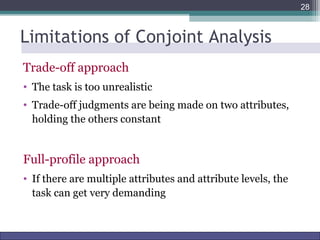 Multidimensional scaling & Conjoint Analysis | PPT