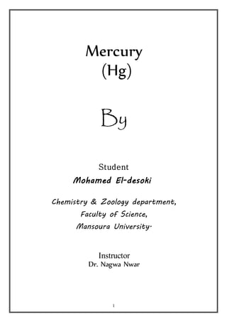 Uses of Mercury(Hg) | PDF