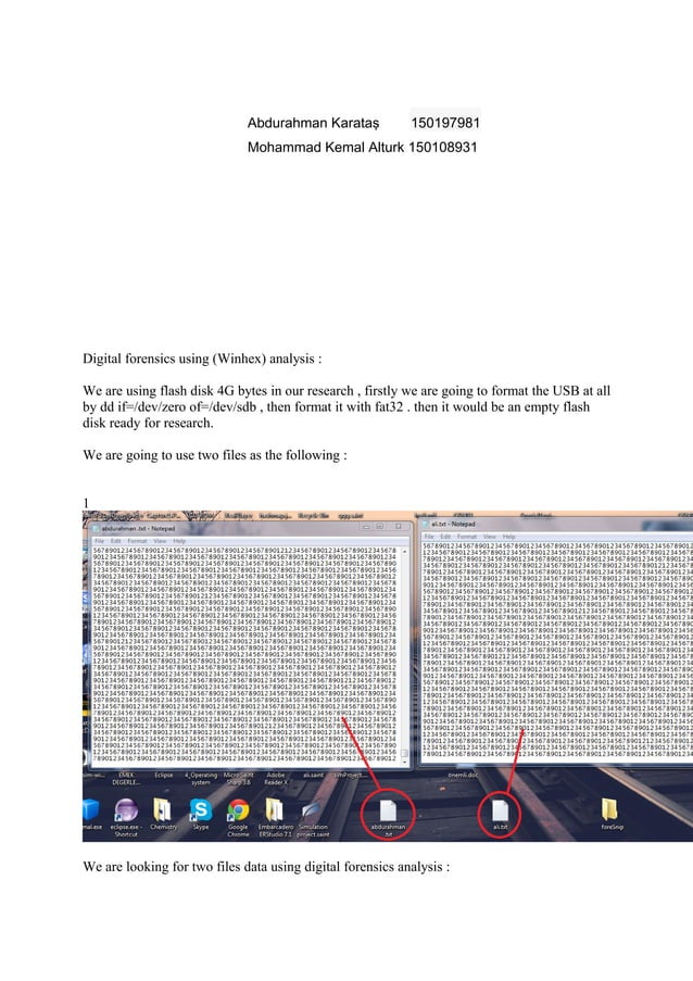 Digital Forensics Using (Winhex) Analysis | PDF