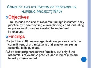 Research UTILIZATION | PPTX