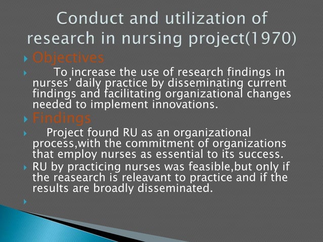 UTILIZATION OF NURSING RESEARCH | PPTX