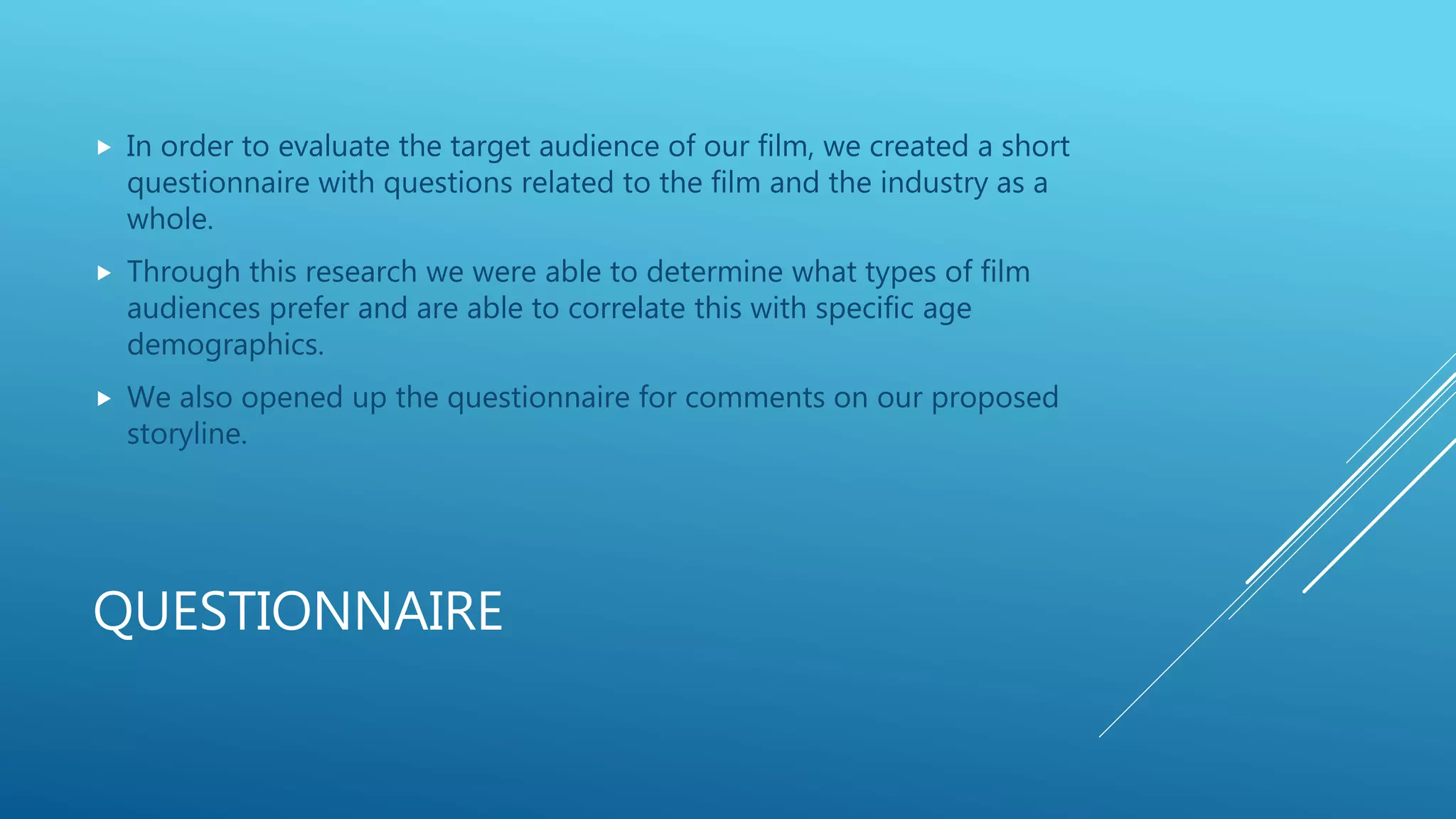 Pre-Production Questionnaire | PPTX