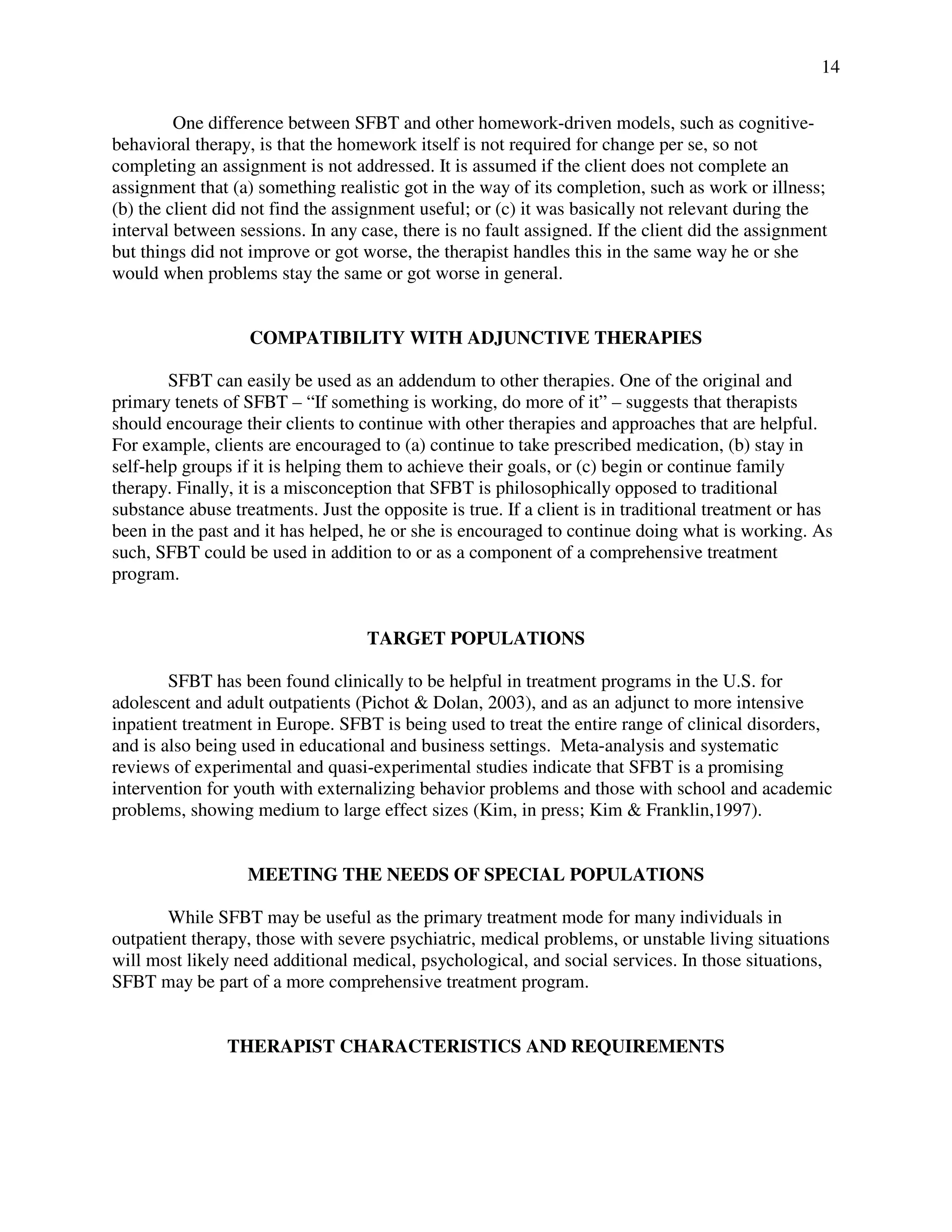 Solution Focused Therapy Treatment Manual | PDF