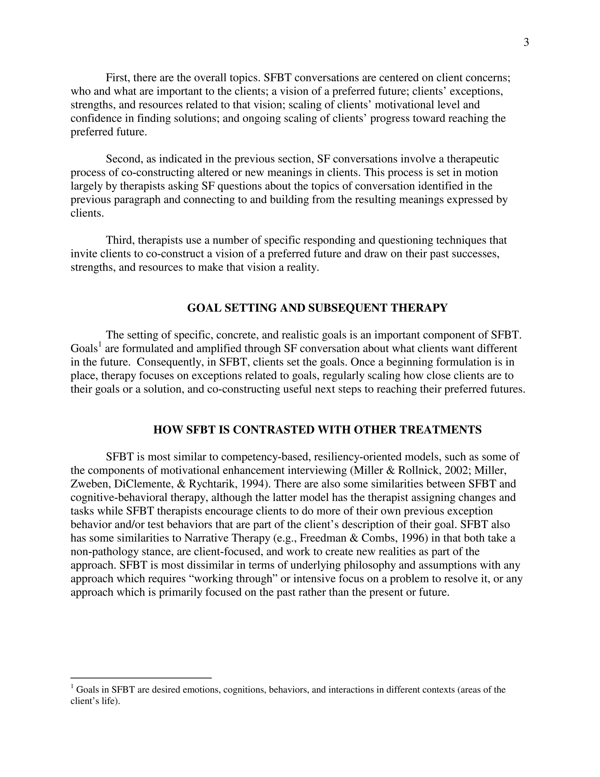 Solution Focused Therapy Treatment Manual | PDF