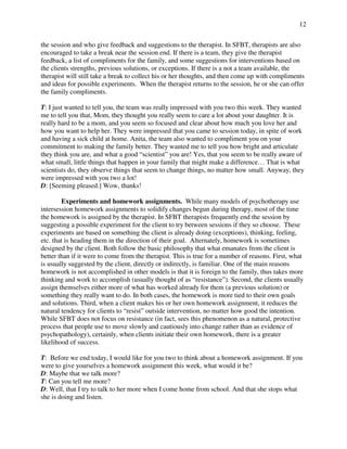 Solution Focused Therapy Treatment Manual | PDF