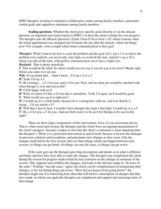 Solution Focused Therapy Treatment Manual | PDF