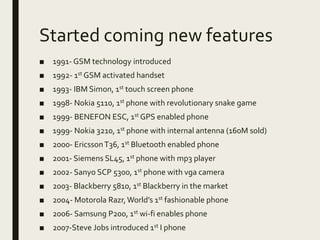 Evolution of Mobile Phones | PPTX