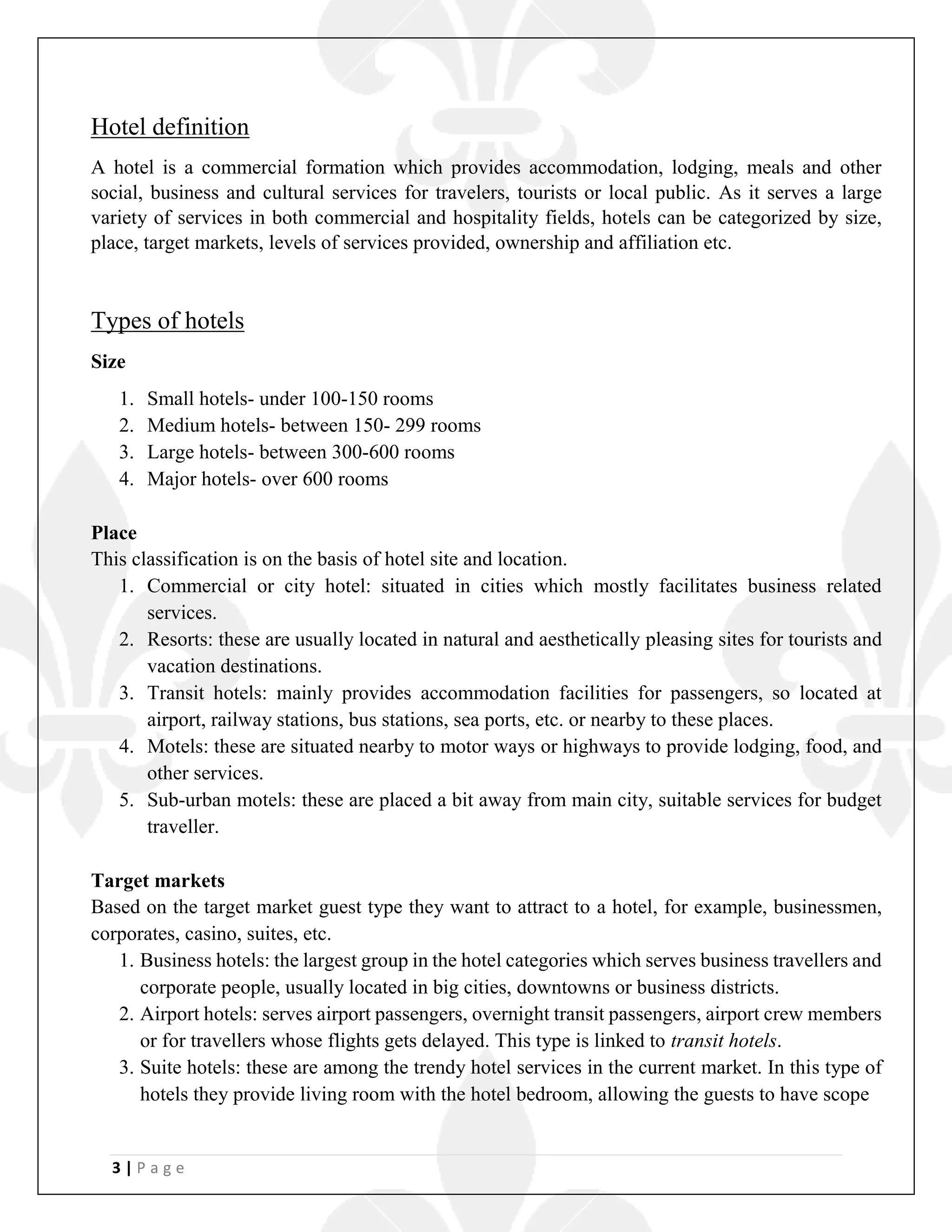 Hospitality Research Paper | PDF
