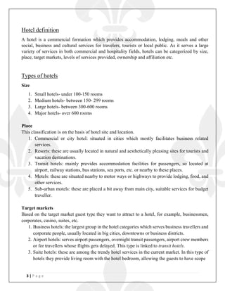 Hospitality Research Paper | PDF