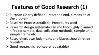 Business Research - Meaning, Definition, Characteristics and Features ...