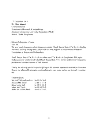 Research methodology final paper | PDF | Business Banking & Finance ...