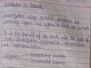 Research – To find out the truth | PPTX | Biological Sciences | Science