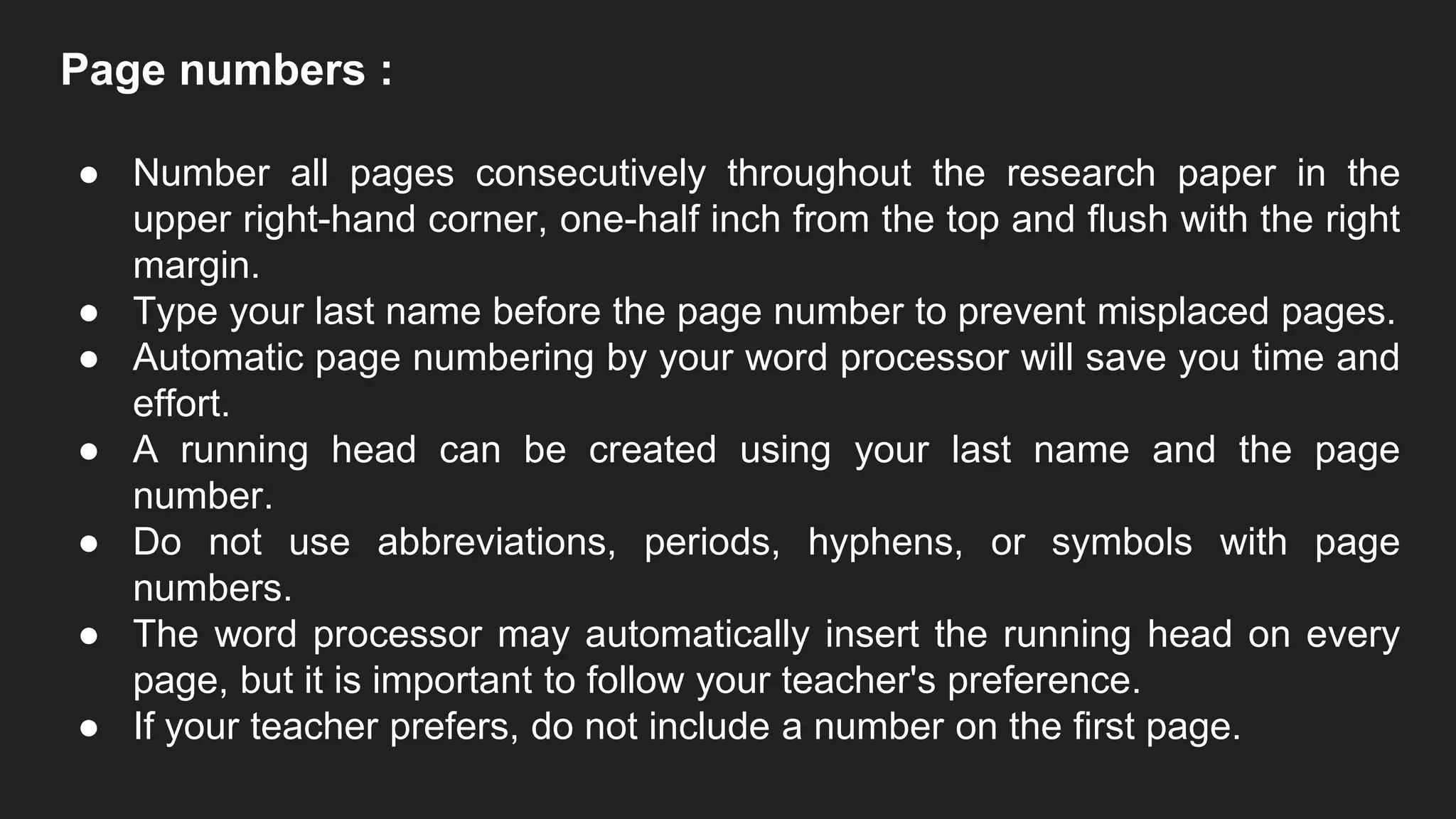 Format of The Research Paper | PPTX