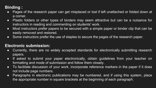Format of The Research Paper | PPTX