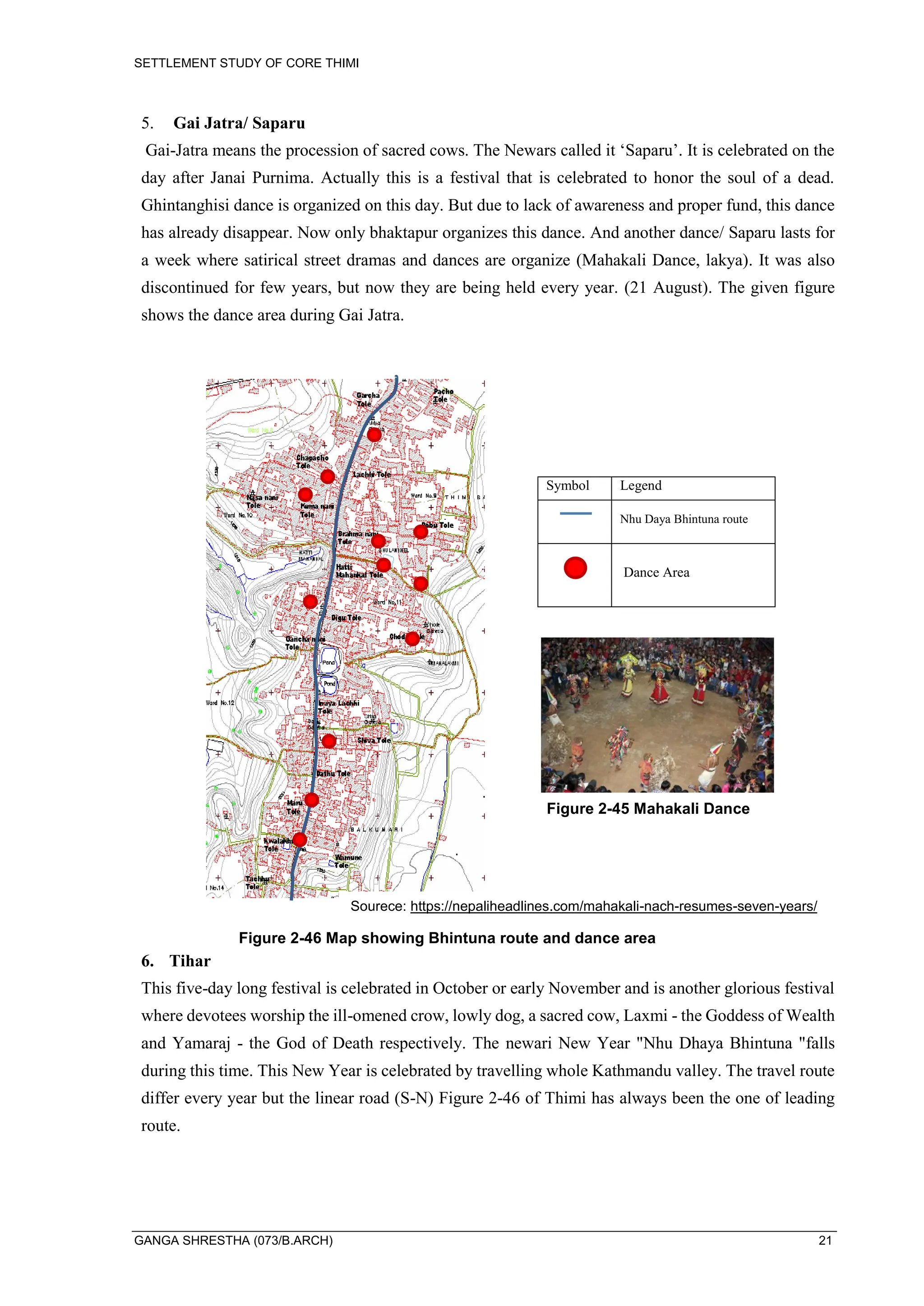 Settelment Study of Core Thimi Area, Newari Architecture | PDF
