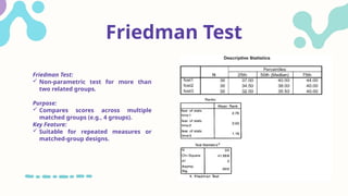 Research Non Parametric Statistics And its Application | PPTX
