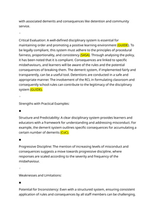 Managing the classroom legally: An analysis | DOCX