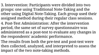 A Comparative Analysis of Traditional Note-Taking and Digital Note ...