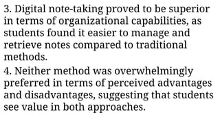 A Comparative Analysis of Traditional Note-Taking and Digital Note ...
