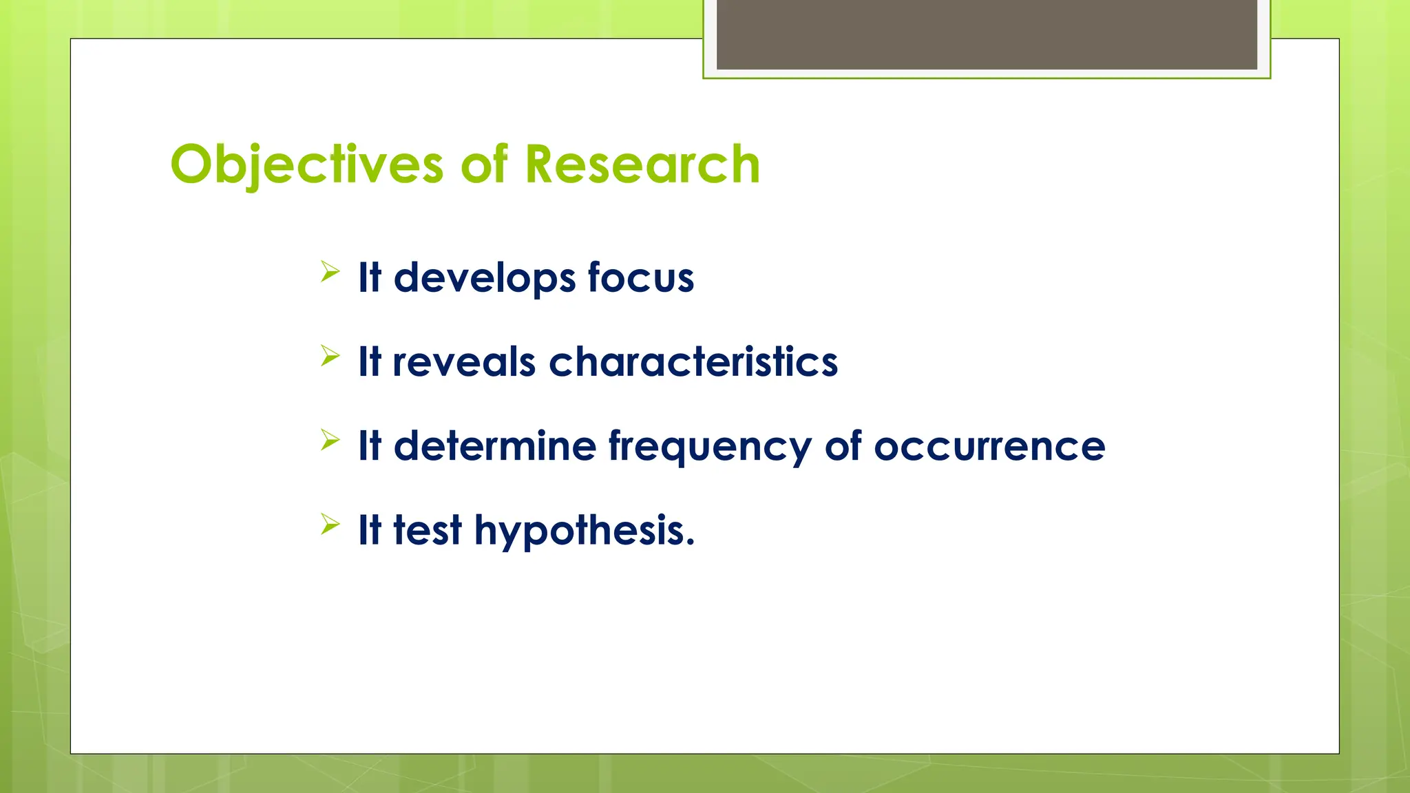 Research - meaning, definition, objectives, qualities.ppt Research - meaning, definition, objectives, qualities.ppt