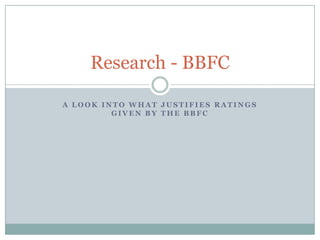 BBFC Research | PPT
