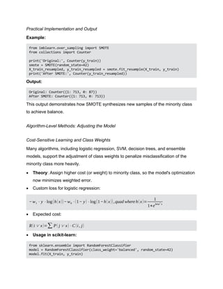 Comprehensive Guide to Handling Imbalanced Datasets in Data Science | PDF