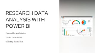 Research Data Analysis With Power Bi Pdf