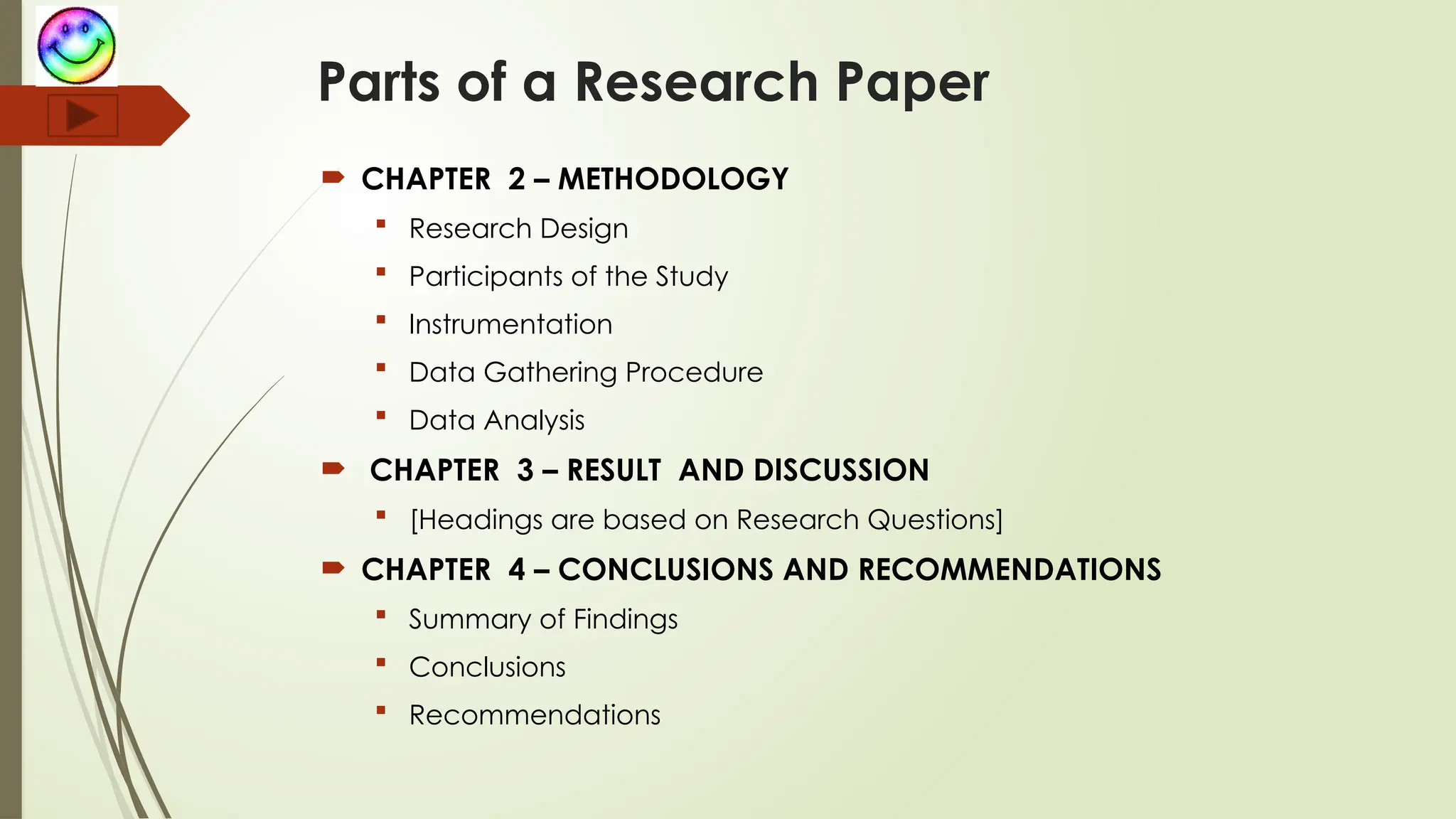 Research Design for Chapter 2 for research purposes | PPT