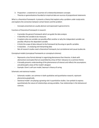 Research developing theoretical and conceptual frameworks | DOCX