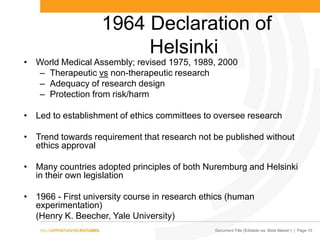 Research ethics | PPTX