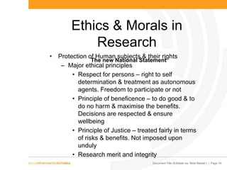 Research ethics | PPTX | Medical Health