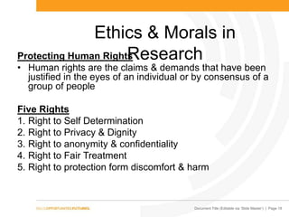 Research ethics | PPT