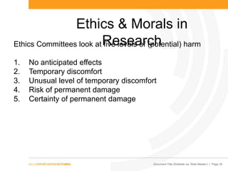 Research ethics | PPTX