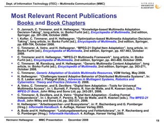 Research Group Multimedia Communication (MMC) | PPT