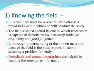 Research identification of the problem | PPTX