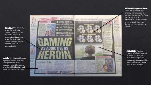 Research into newspaper double page spreads