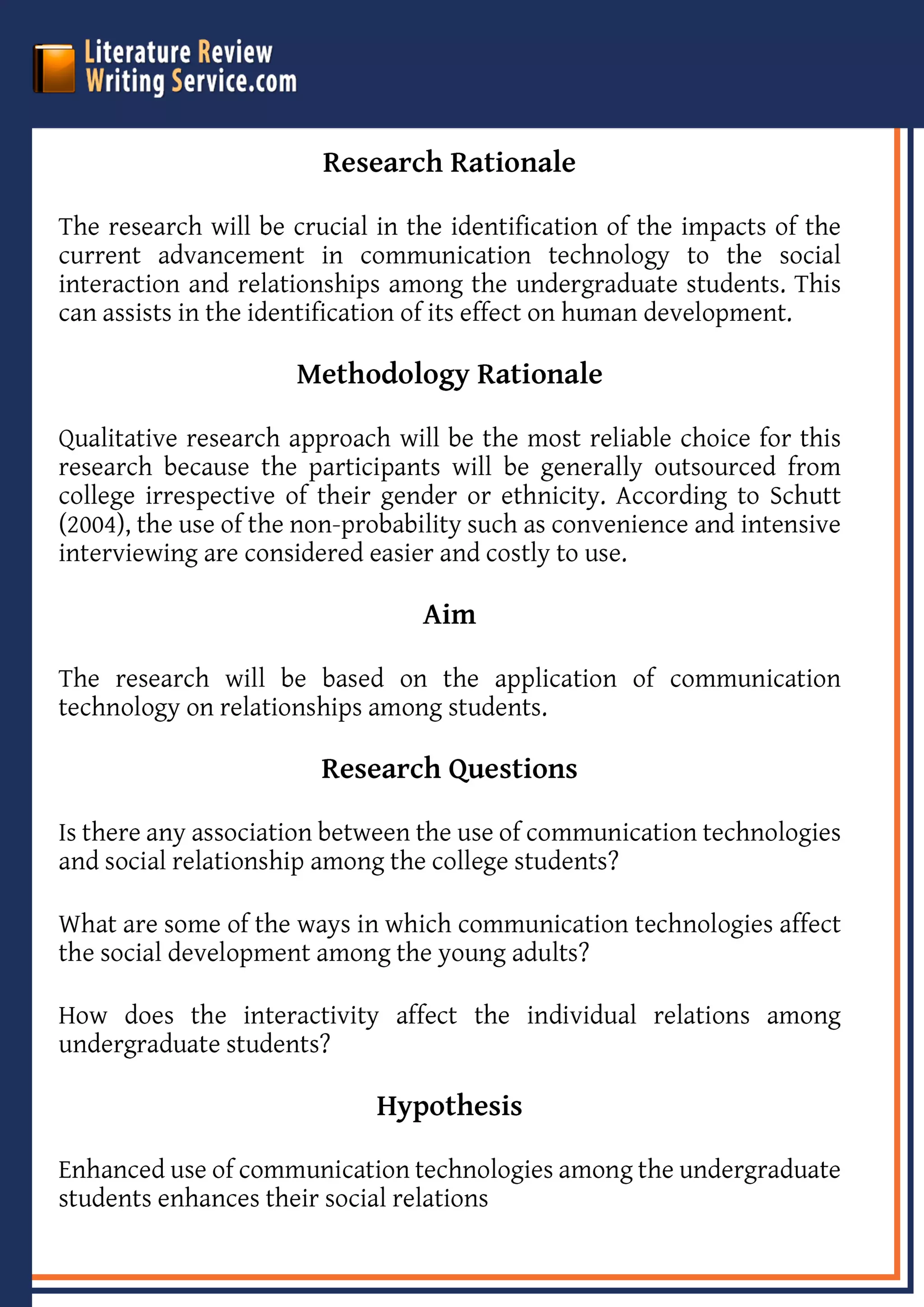 Research Literature Review Sample | PDF