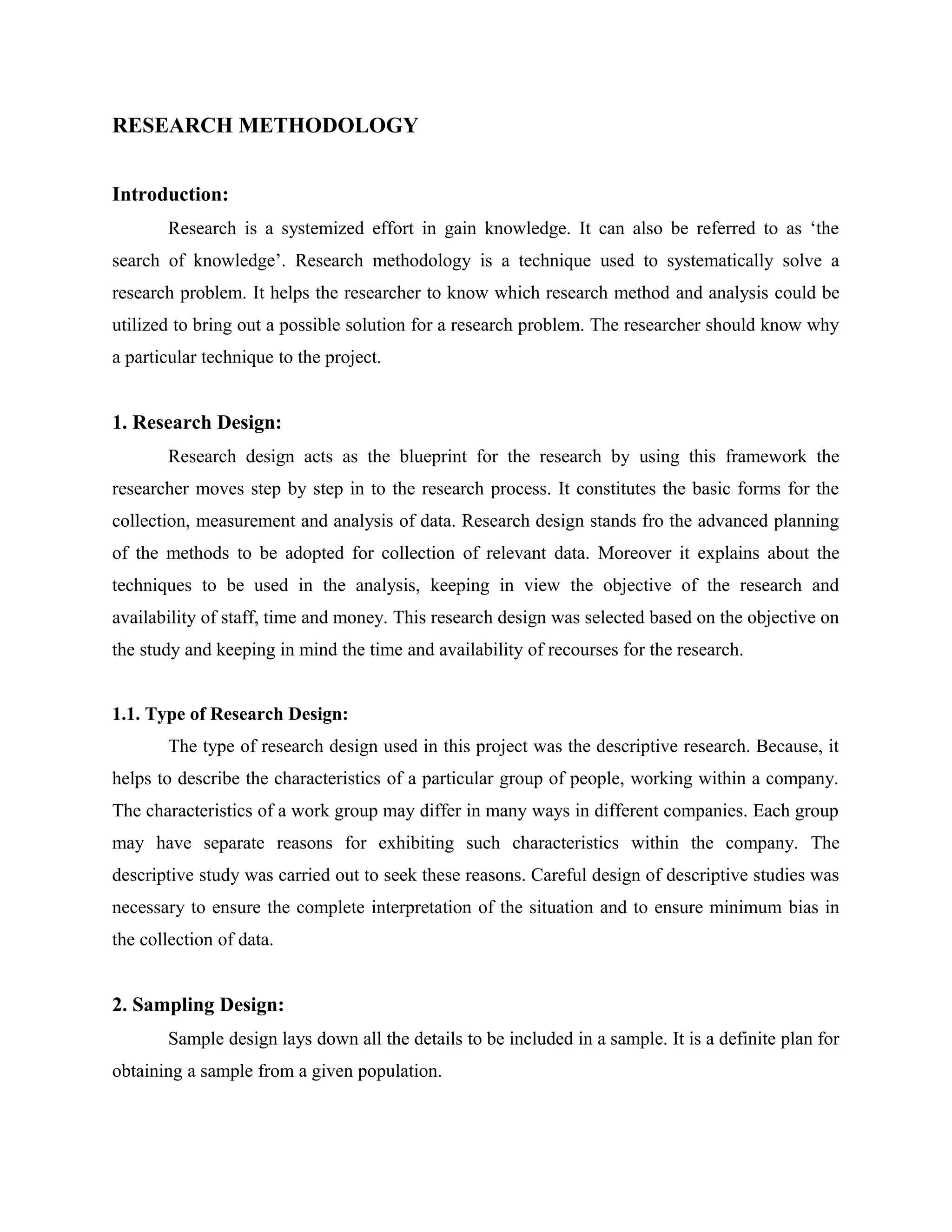 Research methodology | DOC