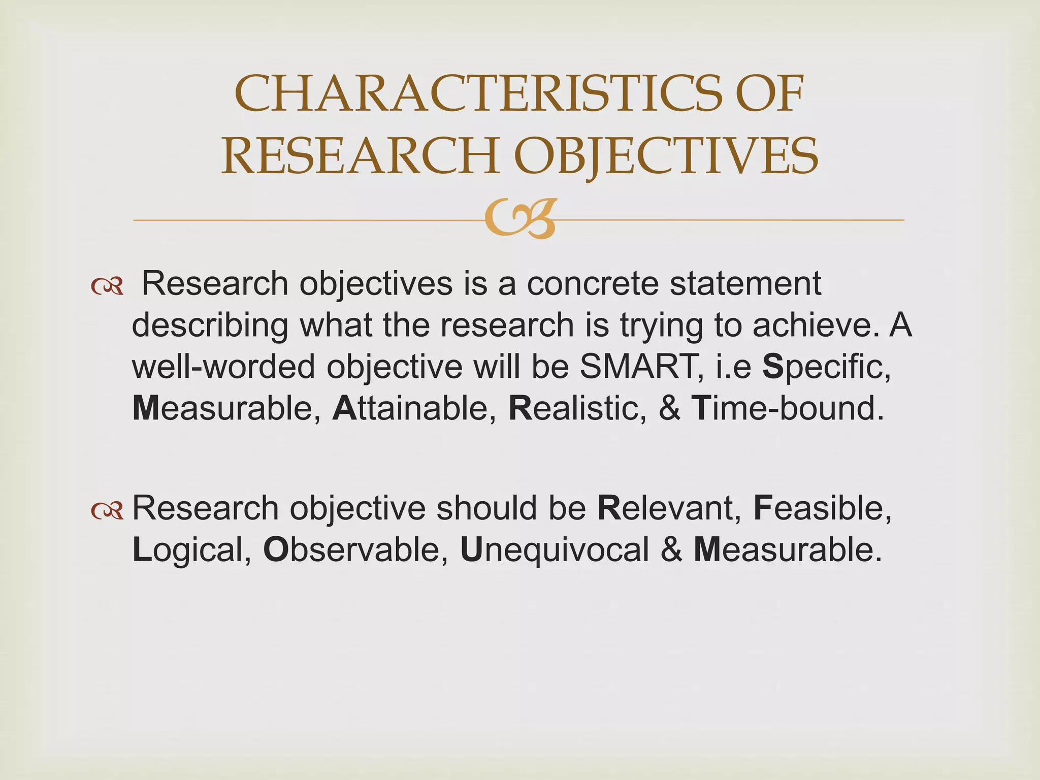 Research objective | PPTX