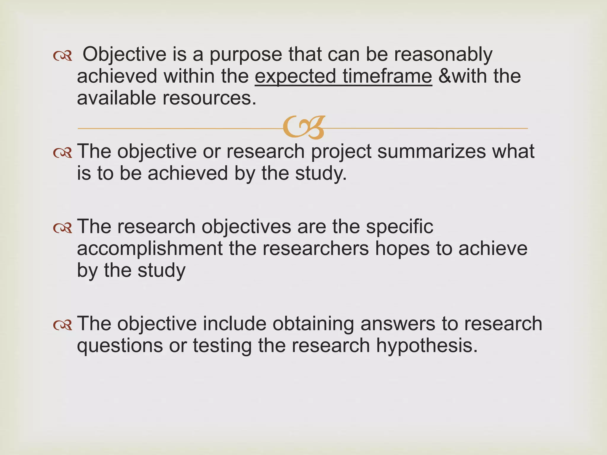 Research objective | PPTX