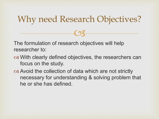 Research objective