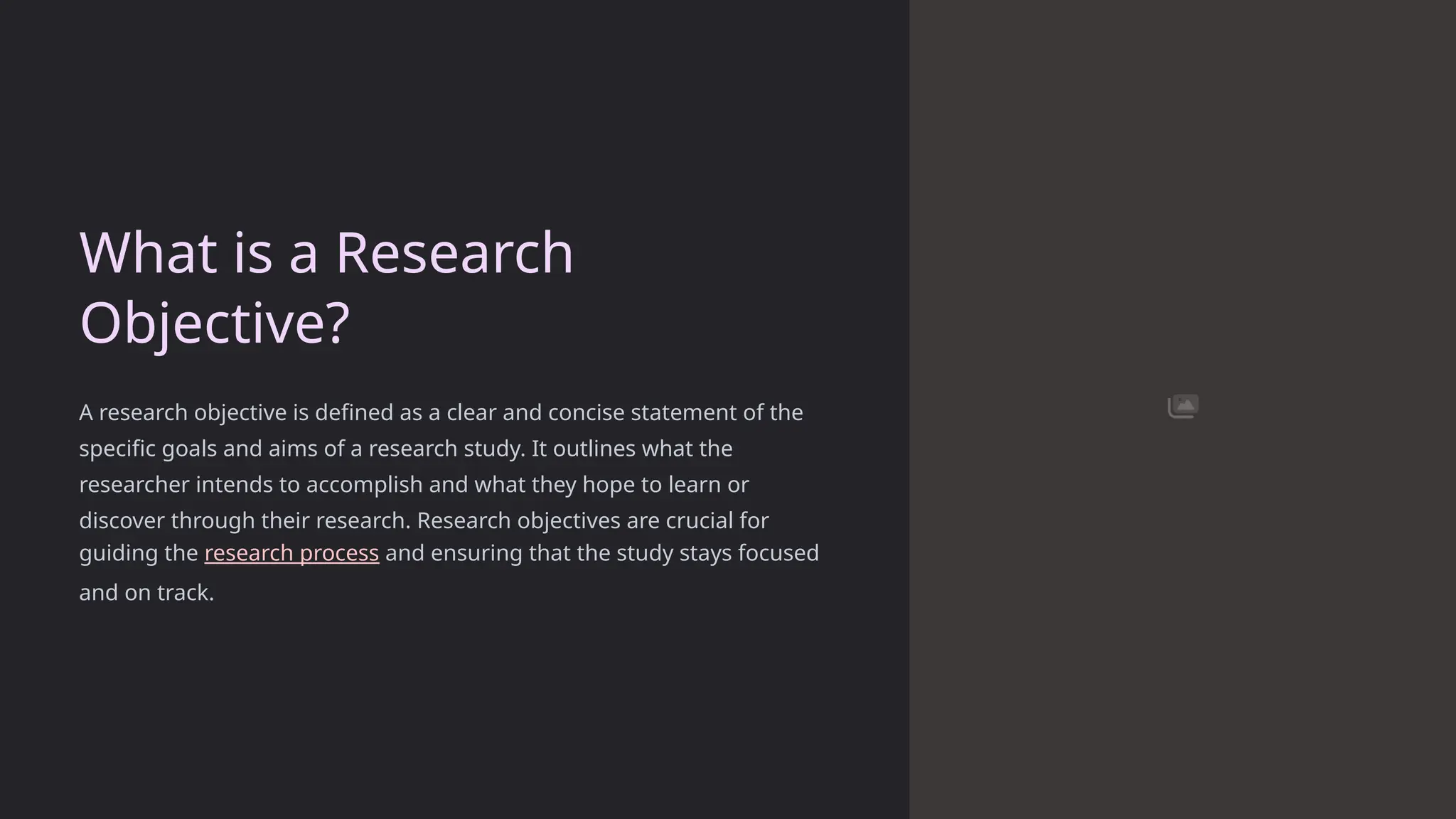 Research objectives types and classification | PPTX