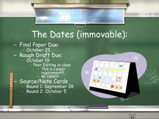 Research Paper Expectations | PPT | Homework and Study | Education