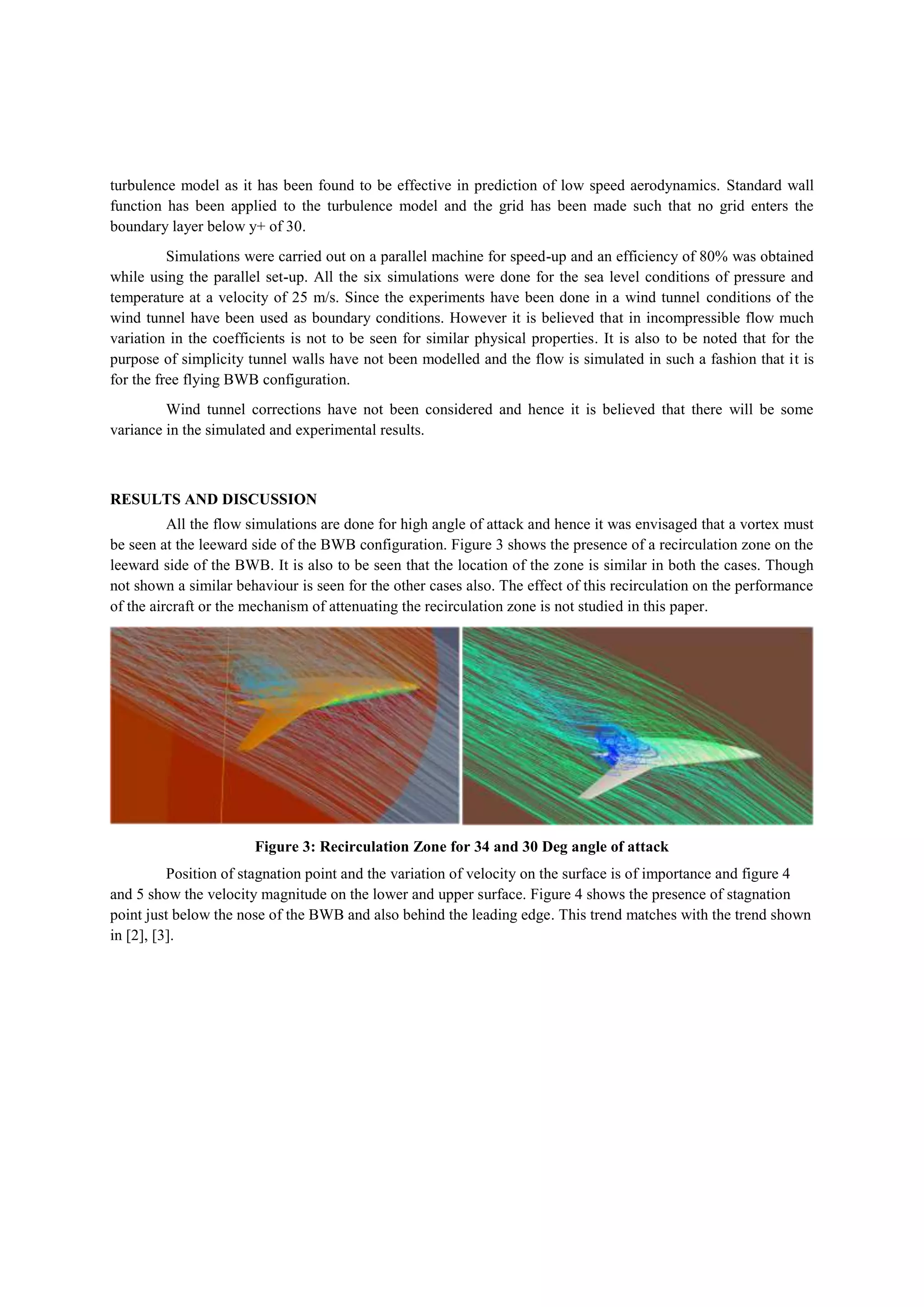 CFD Studies of Blended Wing Body Configuration for High Angles of Attack -- Zeus Numerix | PDF ...